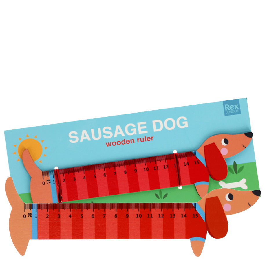 Rex London Animal Wooden Rulers